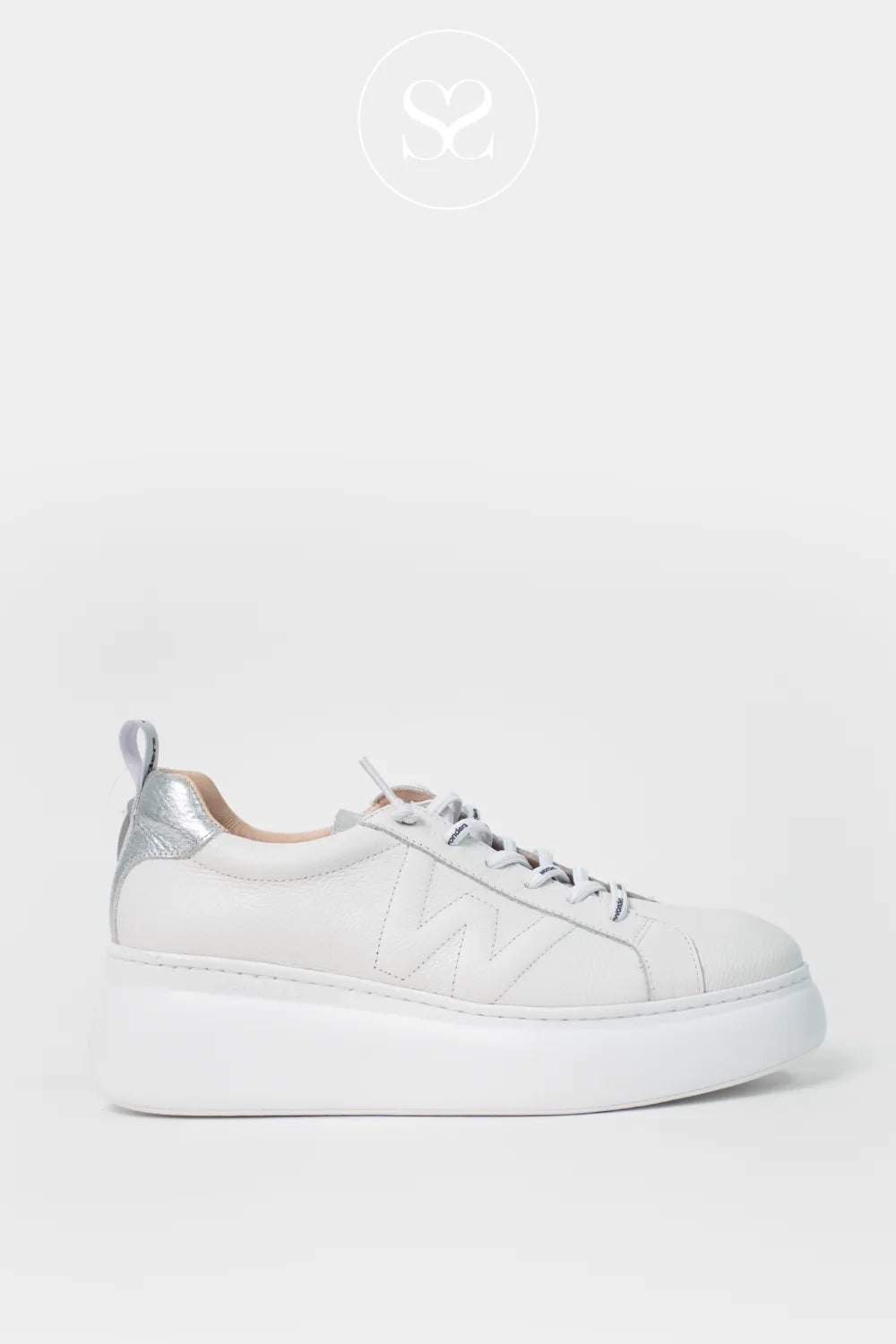 Wonders Off-White Chunky Wedge Trainers A-2632 | Wonders Sneakers Ireland